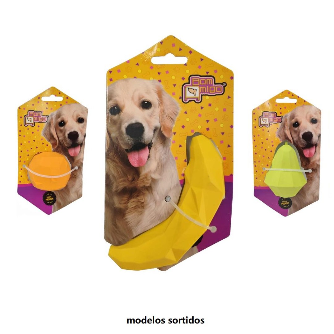 BRINQUEDO DOG FRUITS PORTA PETISCO BOM AMIGO - Petnautas