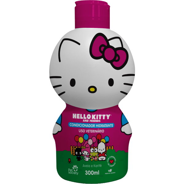 Condicionador Hidratante Pet Society Hello Kitty Aveia e Karité 300ml - Petnautas