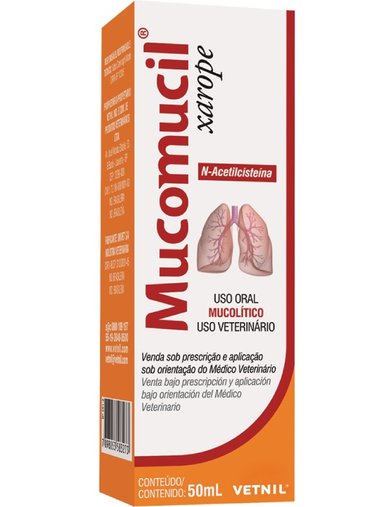 Xarope Expectorante Vetnil Mucomucil 50ml - Petnautas