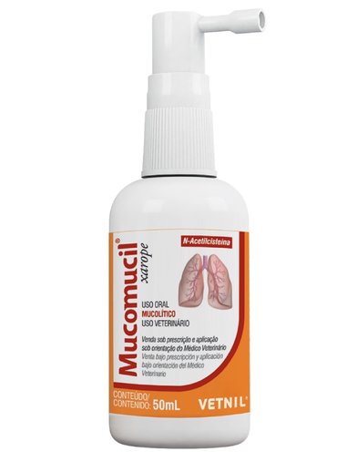 Xarope Expectorante Vetnil Mucomucil 50ml - Petnautas